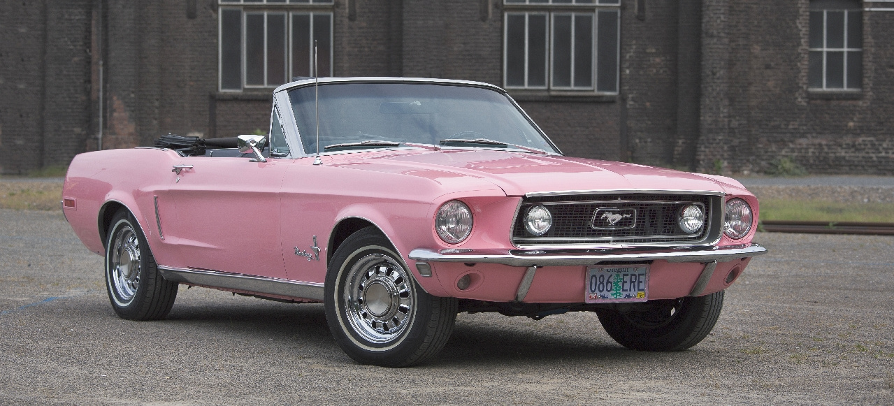Seltener „Rainbow of Colors“-1968er Ford Mustang: Pink Pony - Auto des ...