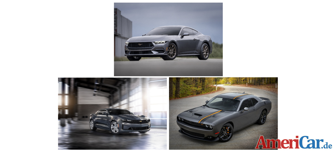 Drei Modern Muscle Cars im Vergleich: Das kosten Ford Mustang ...