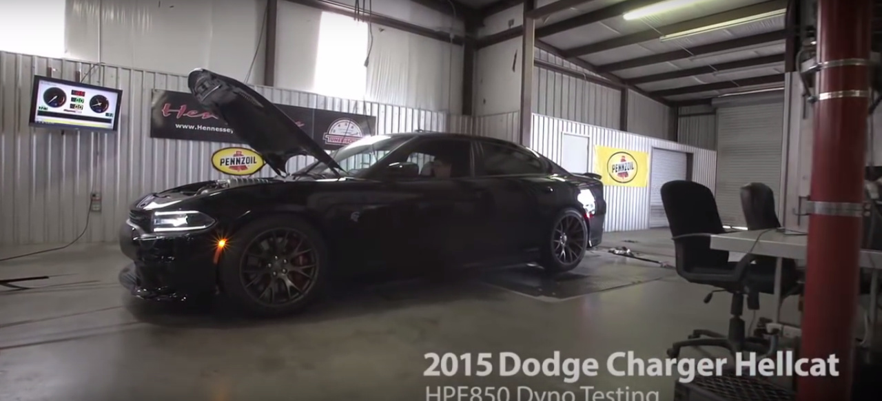 Video vom Leistungsprüfstand: Hennessey tunt Dodge Charger Hellcat auf ...
