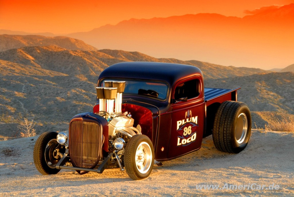 Old Style Rod mit moderner Technik: Purple Haze: 36er Chevy Pick Up Hot ...